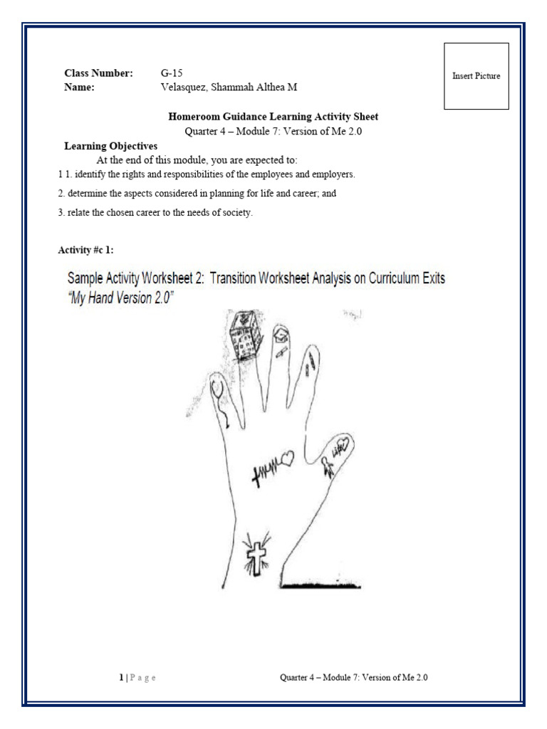 LAS - HG - Q4 - Mod7 Copy C | PDF | Hand | Behavior Modification