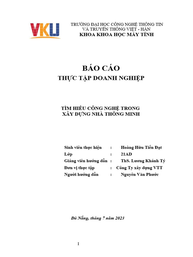 Mau Bao Cao Thuc Tap | PDF
