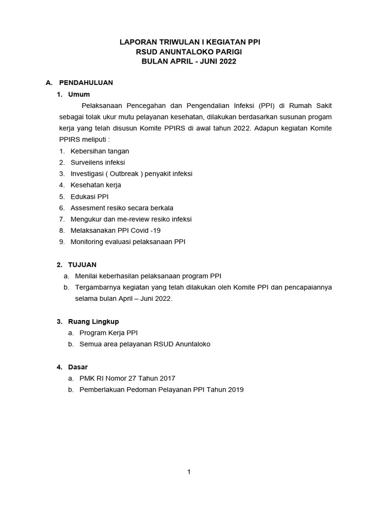 Isi Laporan TW II 2022 Snars 1.1 | PDF