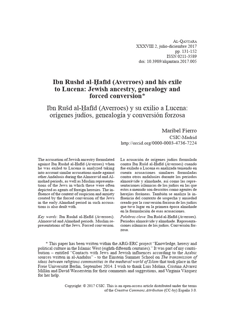 Ibn Rushd al-Hafid (Averroes) | PDF | Al Andalus | Muhammad