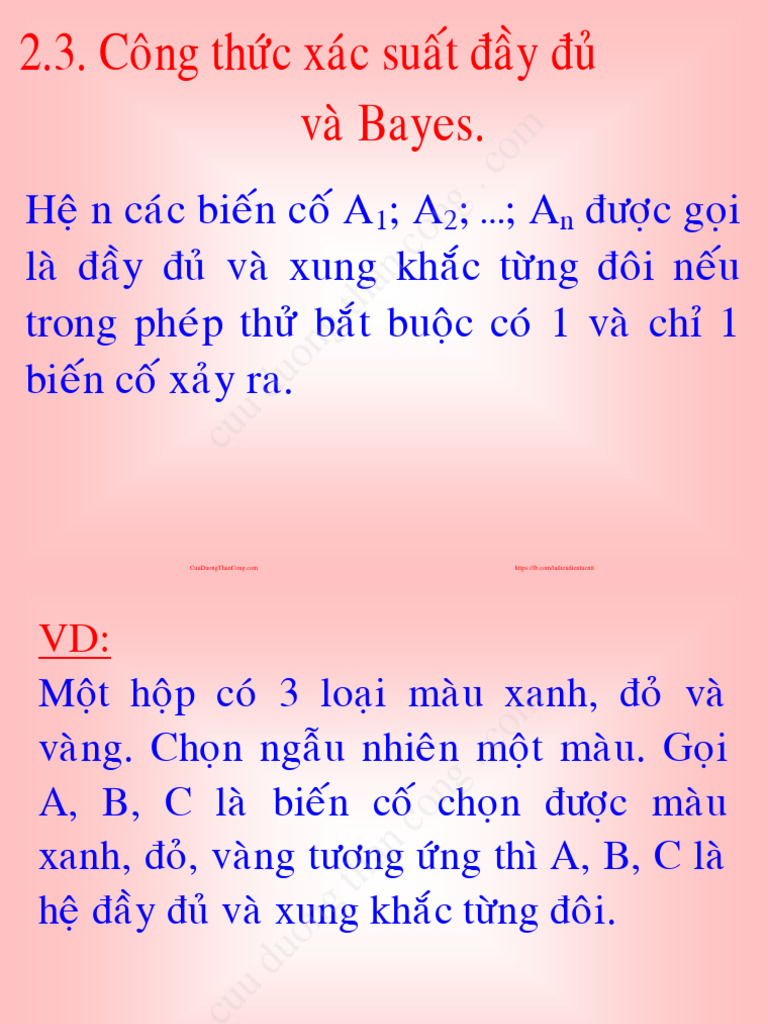 Xac-Suat-Thong-Ke - Dang-Han - Giaoanxs-3-Cong-Thuc-Xac-Suat-Day-Du-Va-Bayes - (Cuuduongthancong ...
