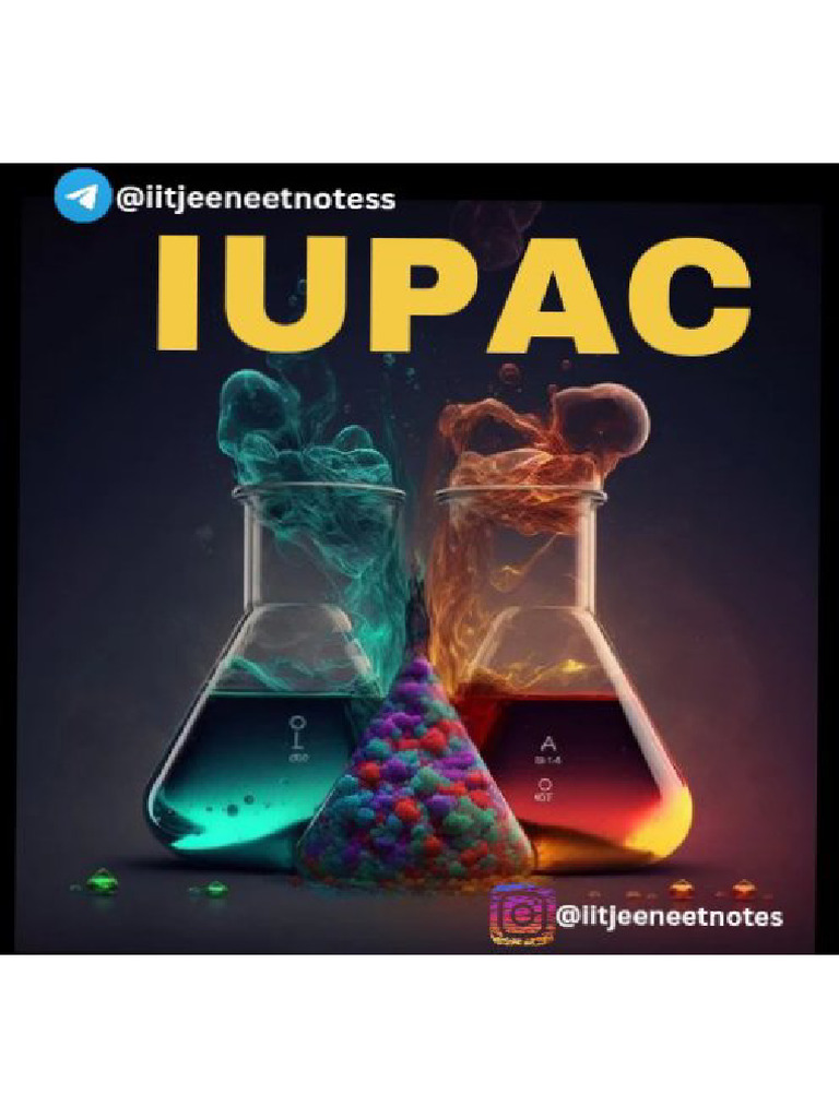 Iupac Nomenclature PDF | PDF
