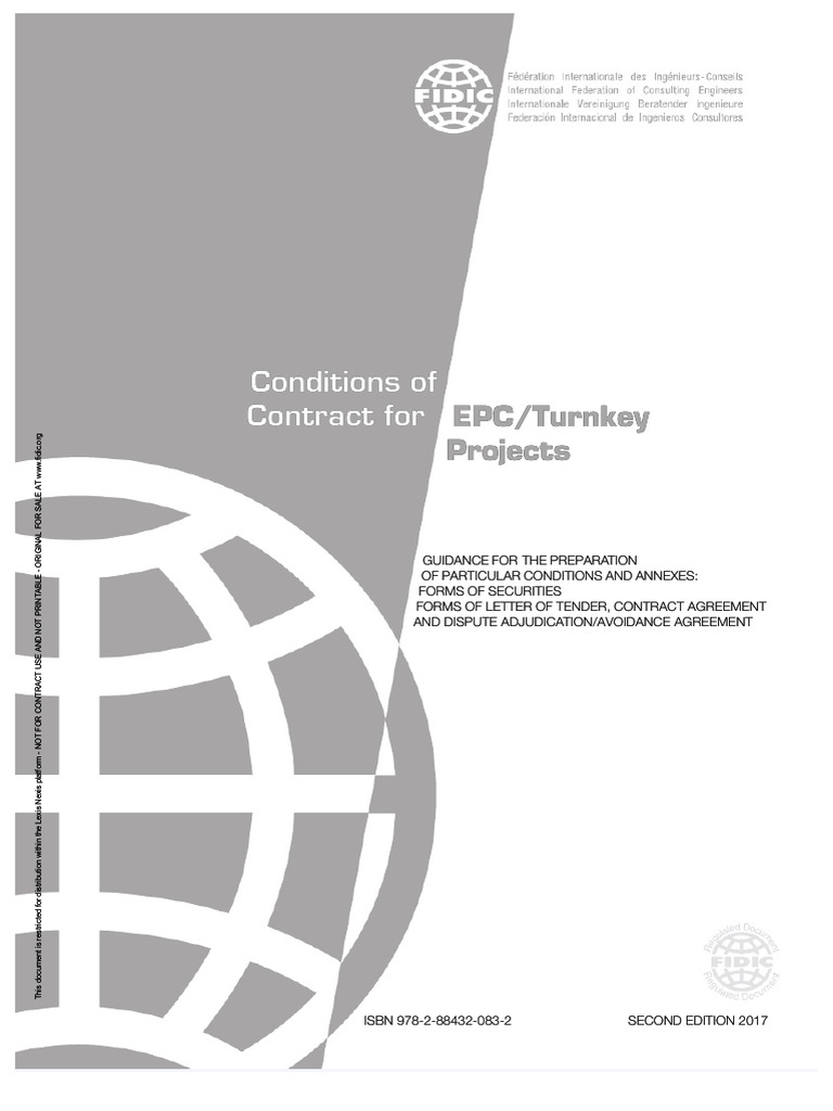 FIDIC Silver Book 2017 | PDF | Copyright | License