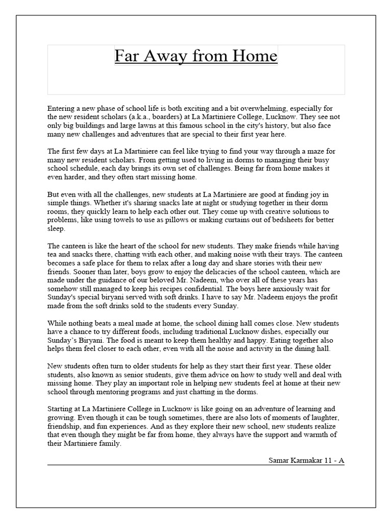 Far Away From Home | PDF | Cuisine | Foods
