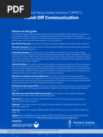 Clinical Handover Guideline | PDF | Patient | Health Professional