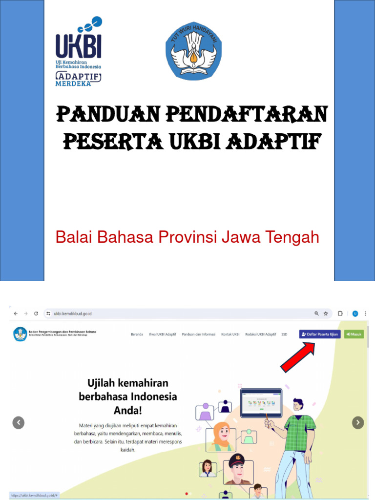 Panduan Mendaftar UKBI Adaptif - Umum | PDF