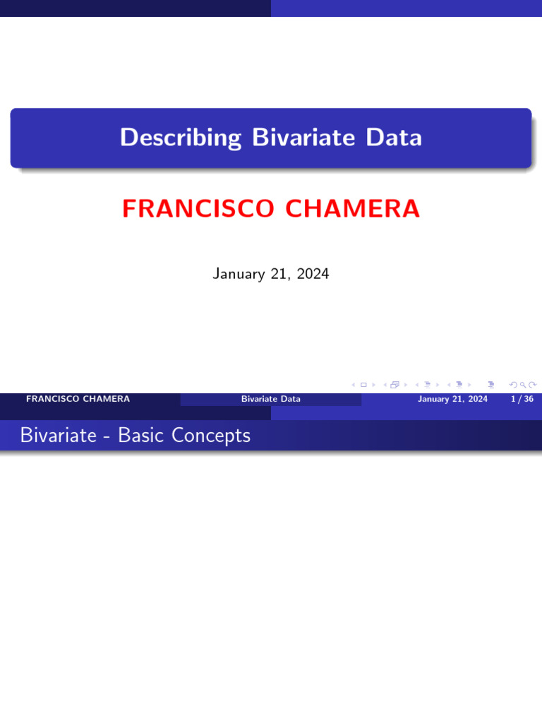 Presentation Bivariate Data Pdf Spearmans Rank Correlation Coefficient Regression Analysis
