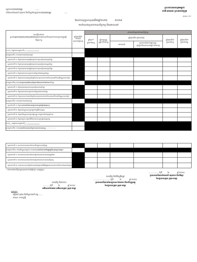 Table E - BSP Template - PEDU-Planning | PDF