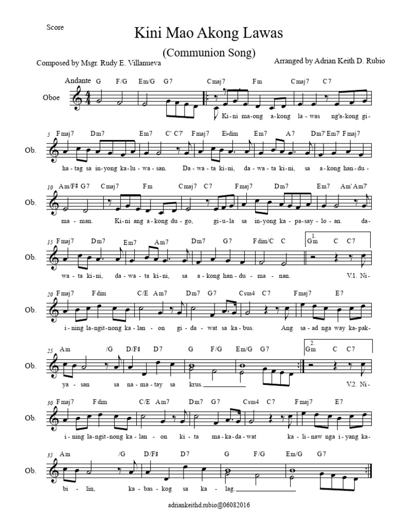 Kini Mao Akong Lawas | PDF