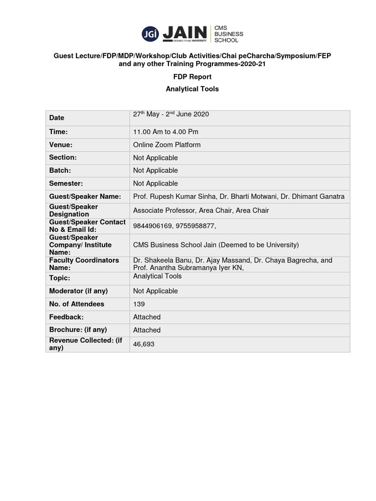 21 Analytical Tools 27th May To 2nd June 2020 | PDF | Analytics ...