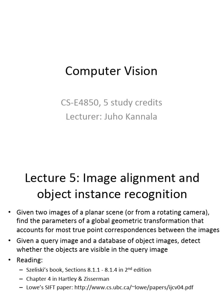 Lecture 05 | PDF | Image Processing | Algorithms Lecture 05 | PDF | Image Processing | Algorithms