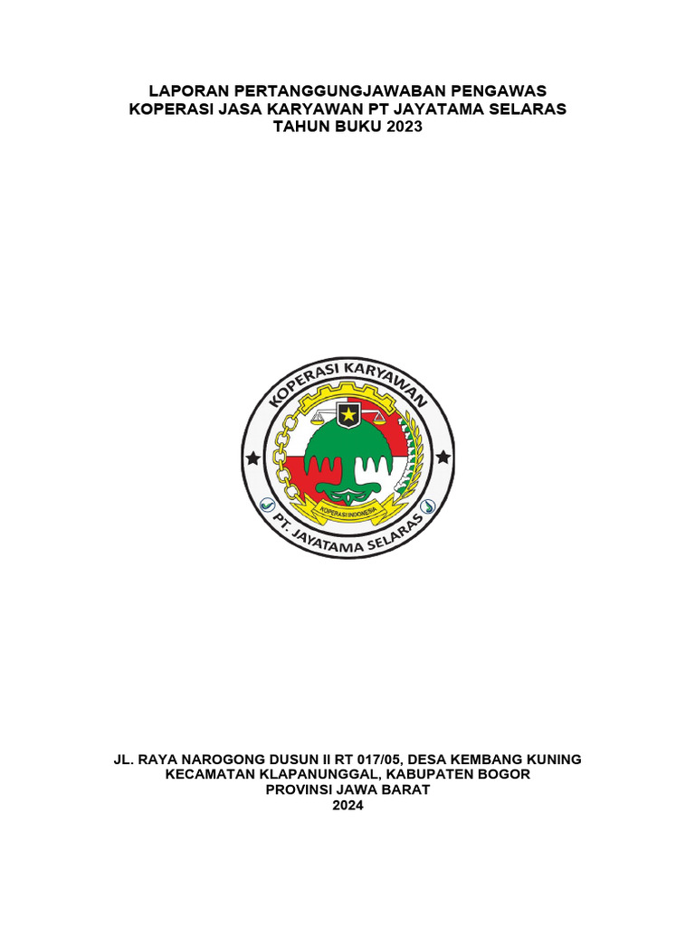 Laporan Pengawasan Koperasi 2023 | PDF | Pengelolaan Keuangan & Uang