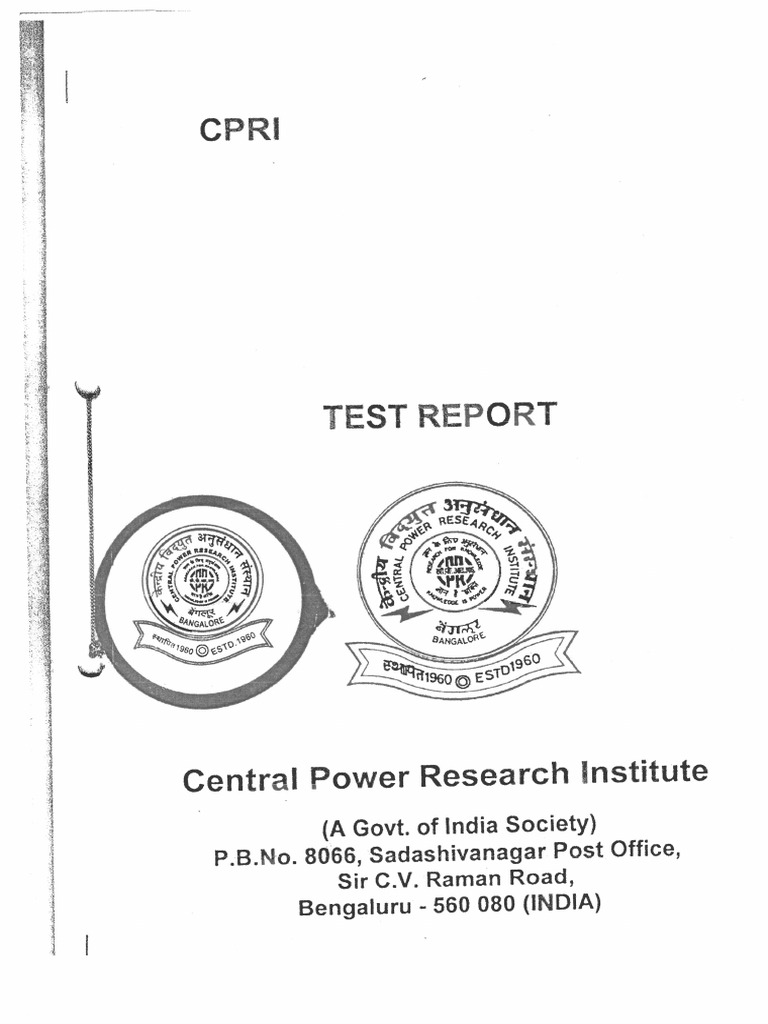 Cpri Test Report | PDF