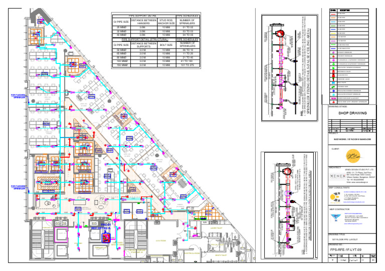 ELV SHOP DRAWING-FPS LAYOUT | PDF | Pipe (Fluid Conveyance) | Building ...
