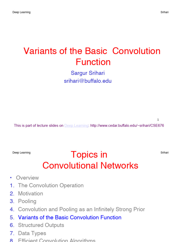 9 5 Cnn Variants Pdf Deep Learning Artificial Neural Network