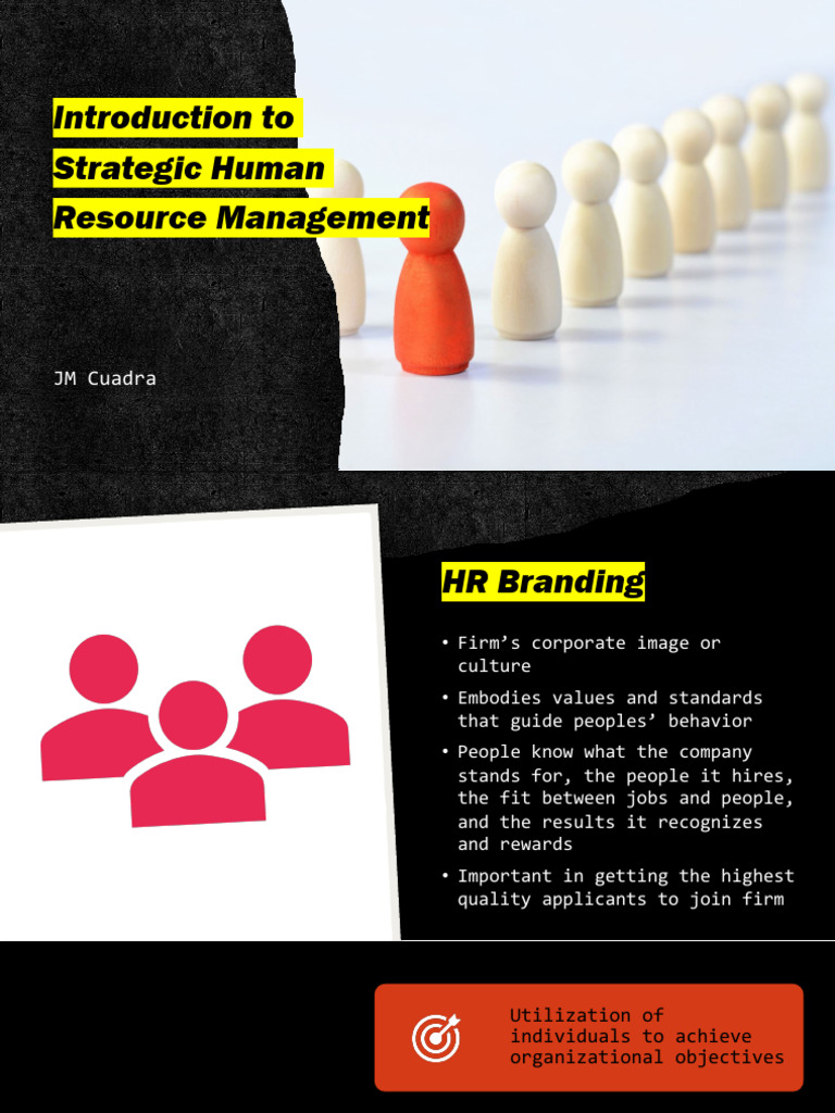 Strategic Human Resource Management Overview | PDF | Compensation And ...