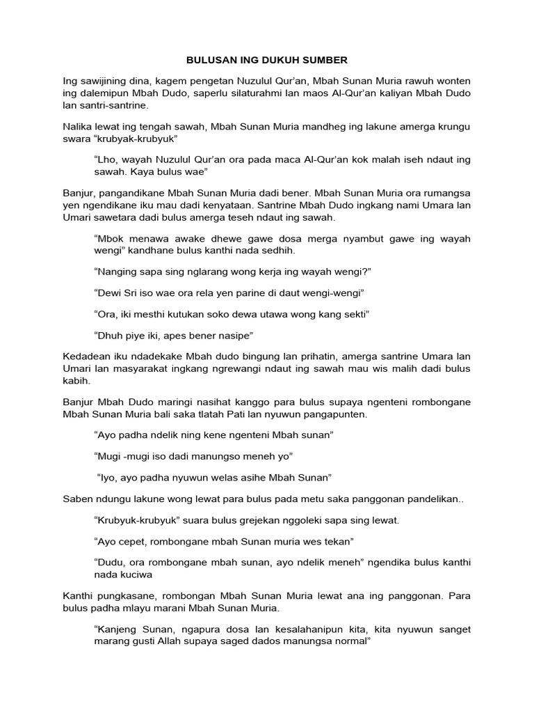 Lomba Mendongeng Bahasa Jawa | PDF Lomba Mendongeng Bahasa Jawa | PDF