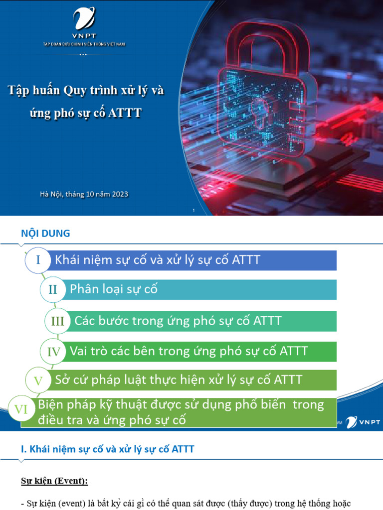 Slide Tap Huan Quy Trinh Ung Pho Su Co Attt Lci 2023 | PDF
