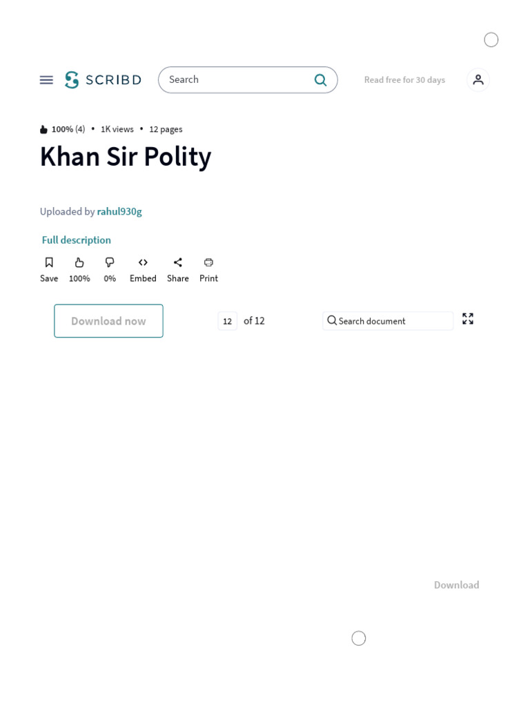 Khan Sir Polity - PDF | PDF | Scribd