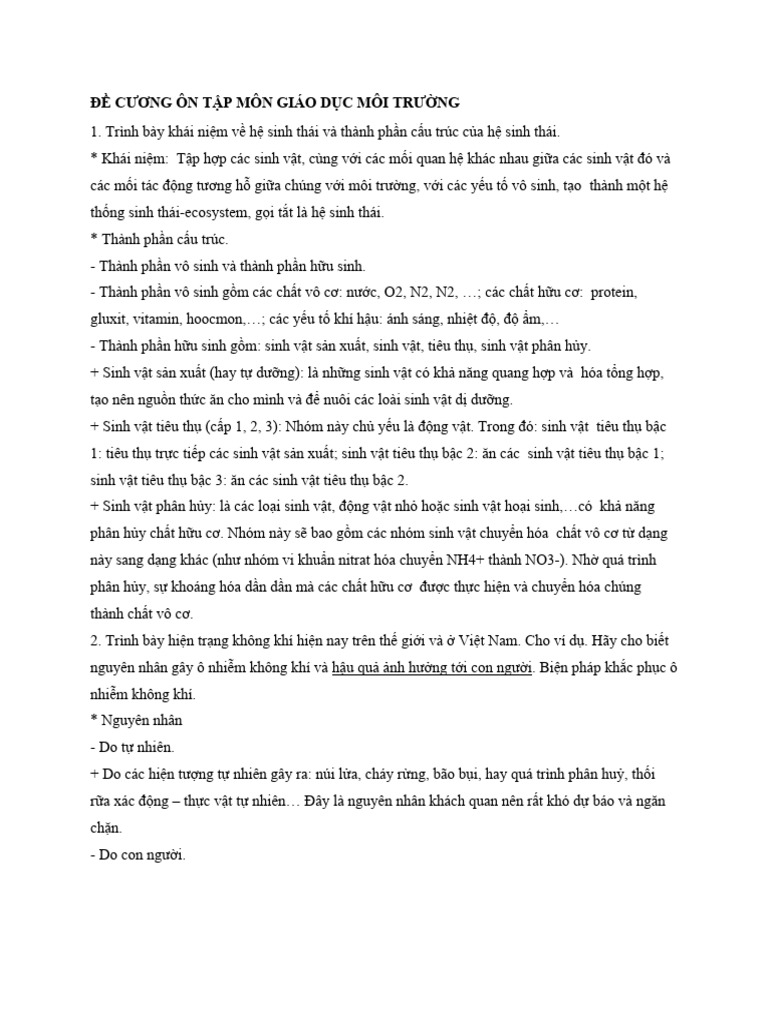 De Cuong On Tap Rut Gon GDMT CĐTH K44 | PDF