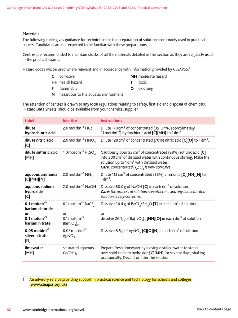 Syllabus AS and A LEVEL 2022-2024 | PDF | Acid | Chemical Substances