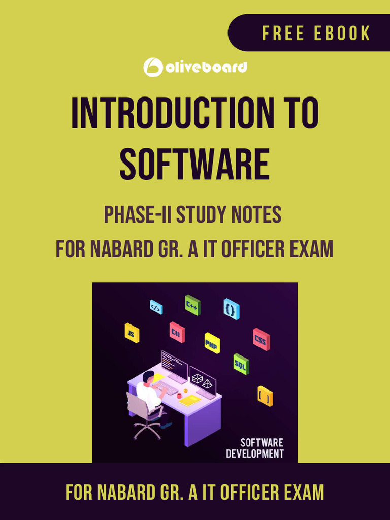 Introduction-to-Software Free NABARD E-Book | PDF | Software | Application Software