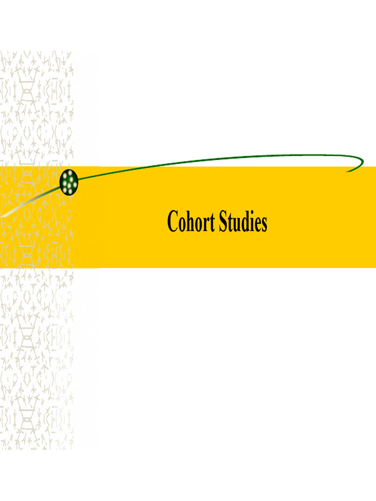 Cohort and Observational Studies | PDF | Cohort Study | Mathematical And Quantitative Methods ...