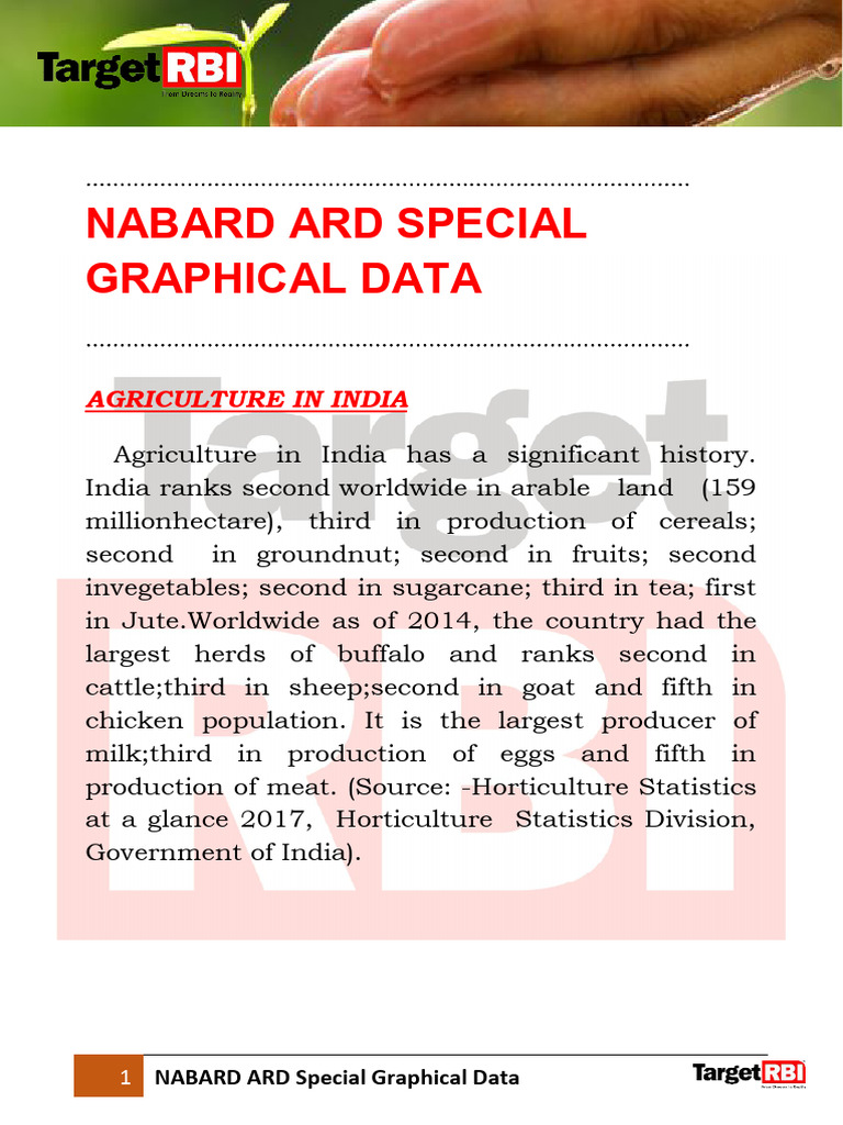 NABARD Agricultural Data Insights | PDF | Agriculture | Vegetable Oil