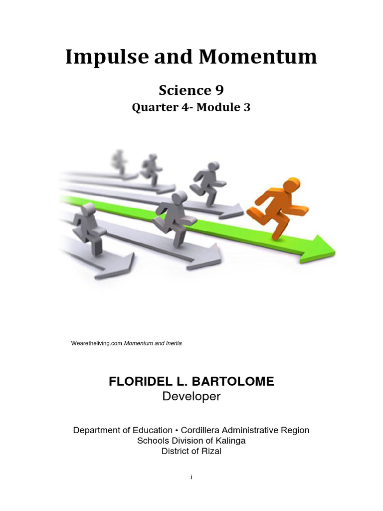Science9 q4 Module3 Impulse-And-momentum v1-k | PDF | Momentum | Force