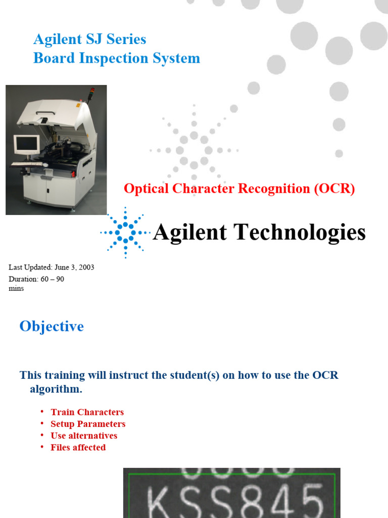 Agilent SJ Series Board Inspection System | PDF | Optical Character Recognition | Computing