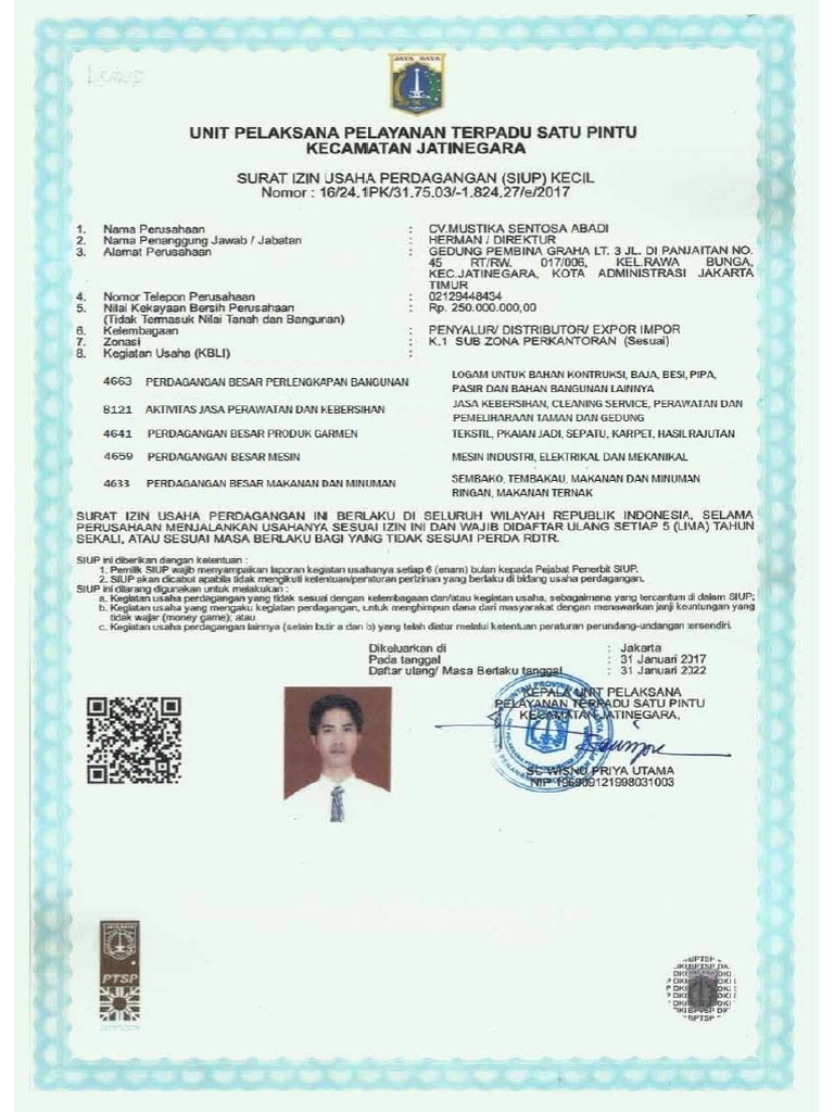 Siup CV MUSTIKA | PDF