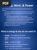 Physics Lesson 4 - Work, Energy and Power | PDF | Potential Energy | Watt