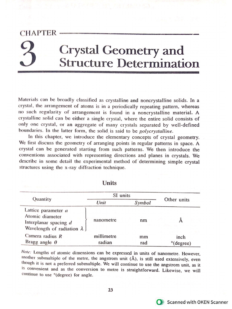 Crystal Structure | PDF