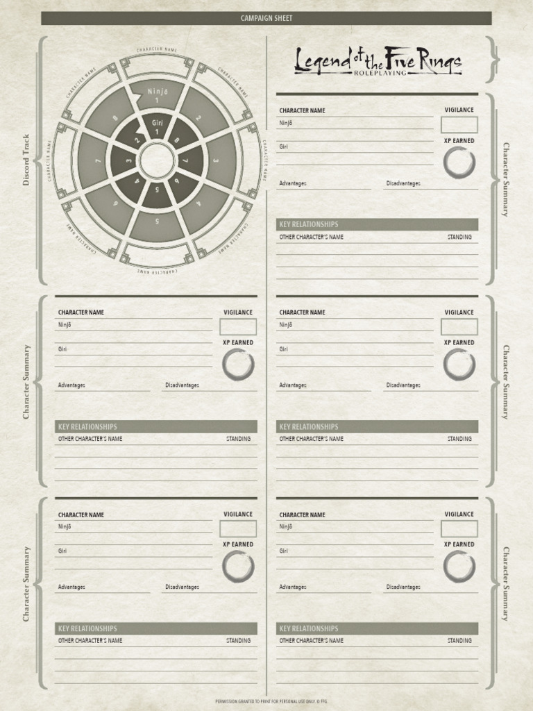 Campaign Tracking Sheet v2 | PDF | Role Playing Games | Role Playing ...