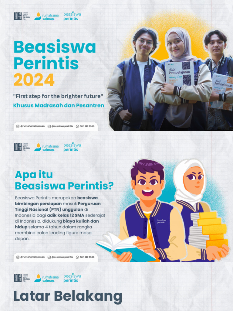 Booklet Beasiswa Perintis 2024 | PDF