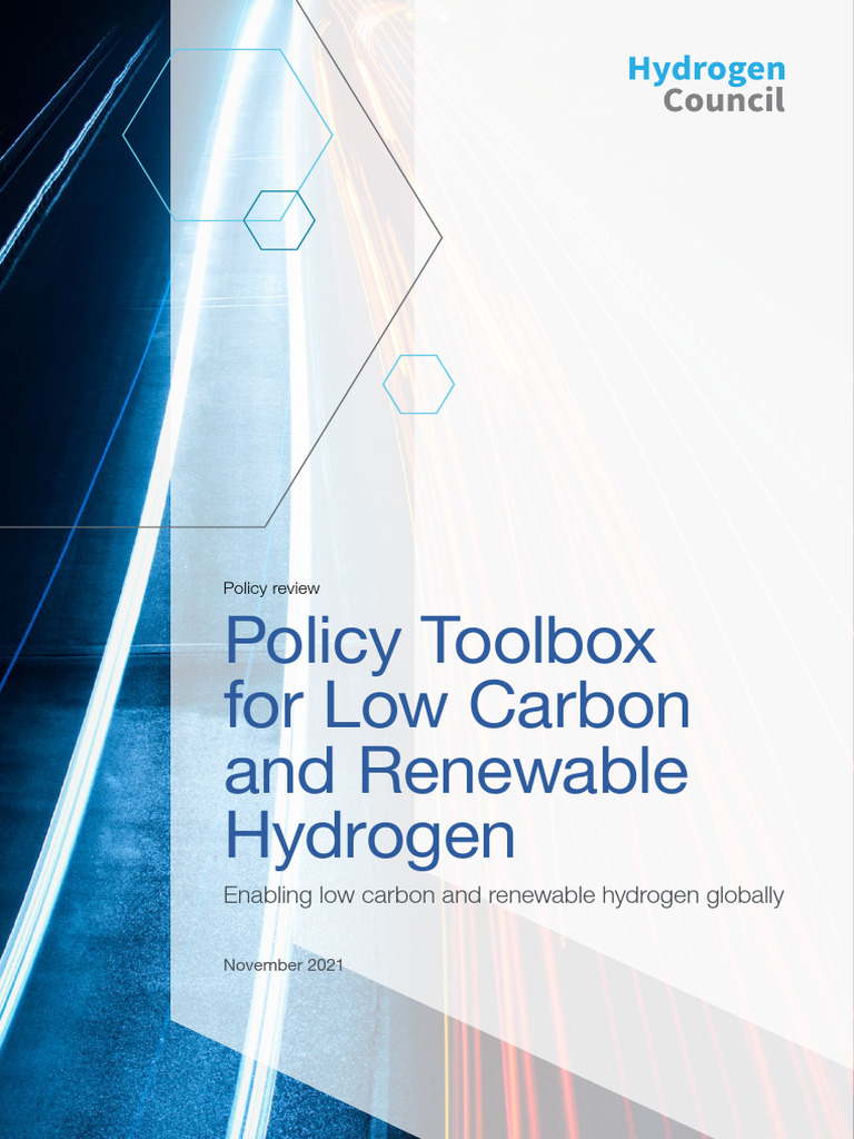 Policy Toolbox For Low Carbon and Renewable Hydrogen | PDF | Climate ...
