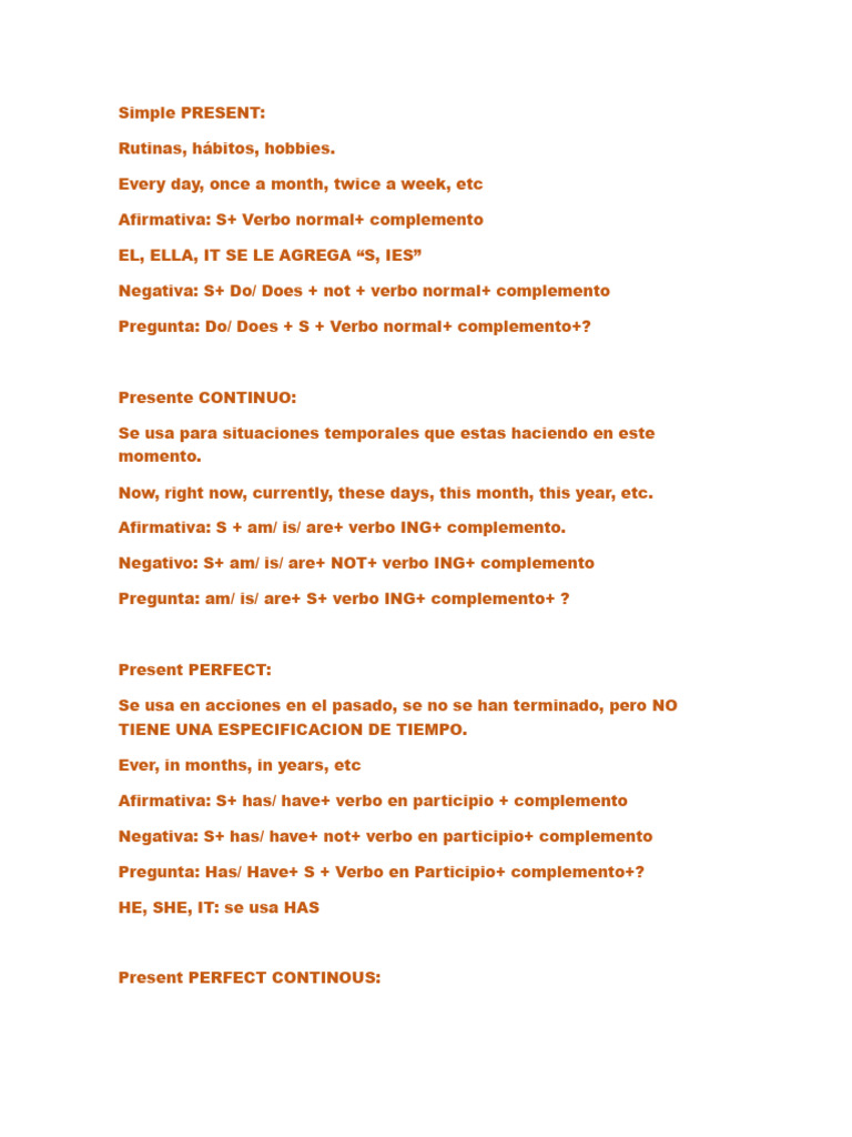 Simple PRESENT | PDF | Syntax | Linguistic Morphology