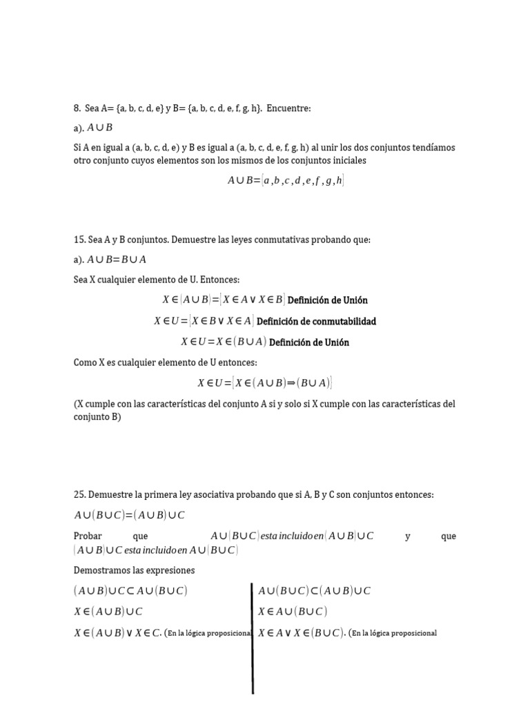 Taller 2. Matematicas Discretas | PDF | Conceptos matemáticos | Metalogica