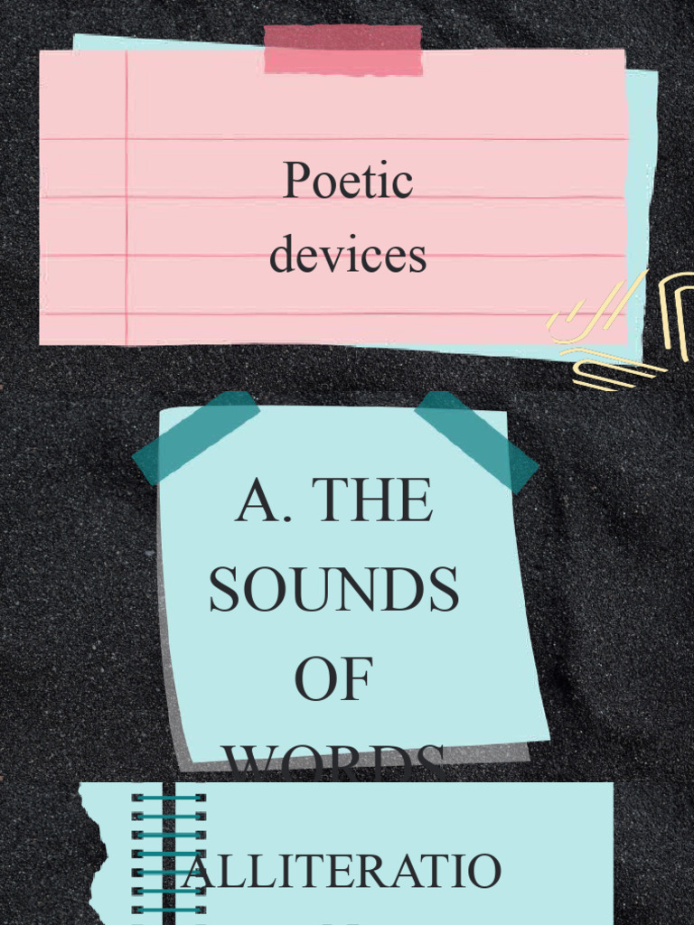 Poetic Devices Explained: Sounds, Meaning, and Form | PDF | Rhyme ...