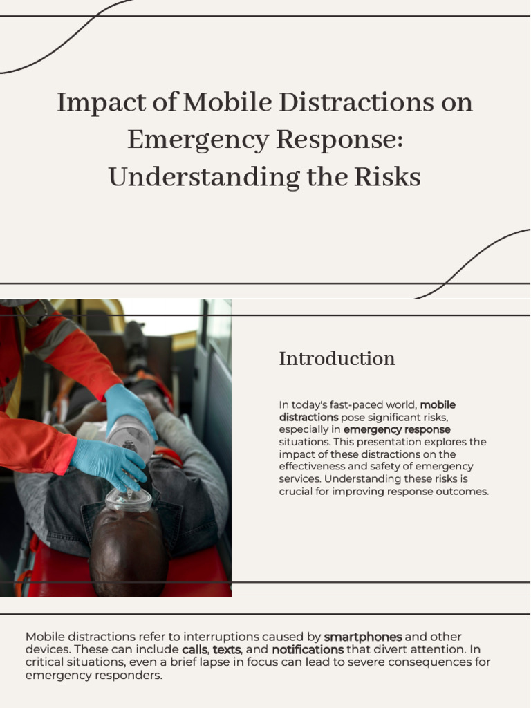 Slidesgo Impact of Mobile Distractions On Emergency Response ...