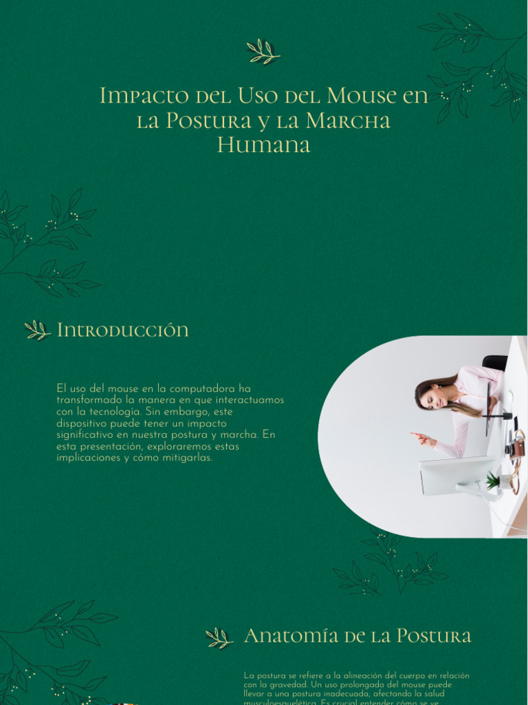 Slidesgo Impacto Del Uso Del Mouse en La Postura y La Marcha Humana ...