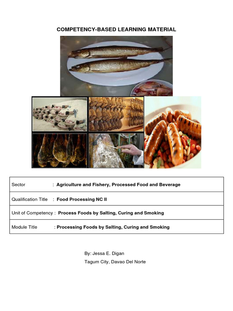 Competency Based Learning Material Secto | PDF | Curing (Food ...