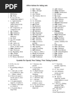 Chart - of - Brief - Forms Shorthand | PDF