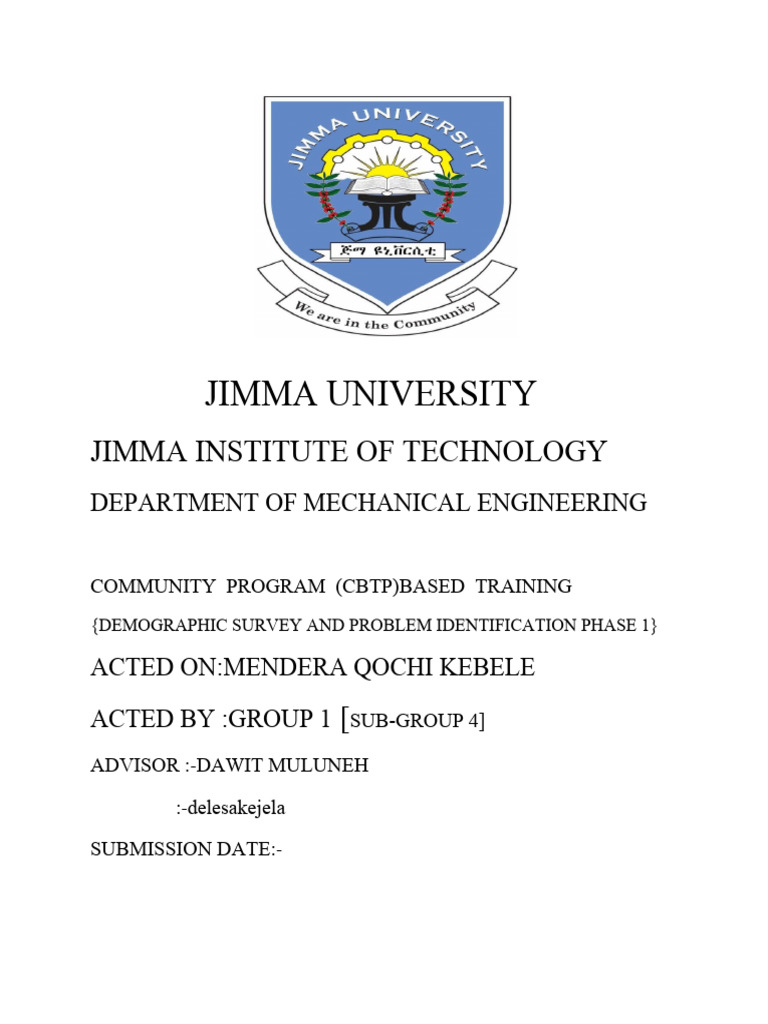 CBTP MECHA Newwwww | PDF | Methodology | Sampling (Statistics)