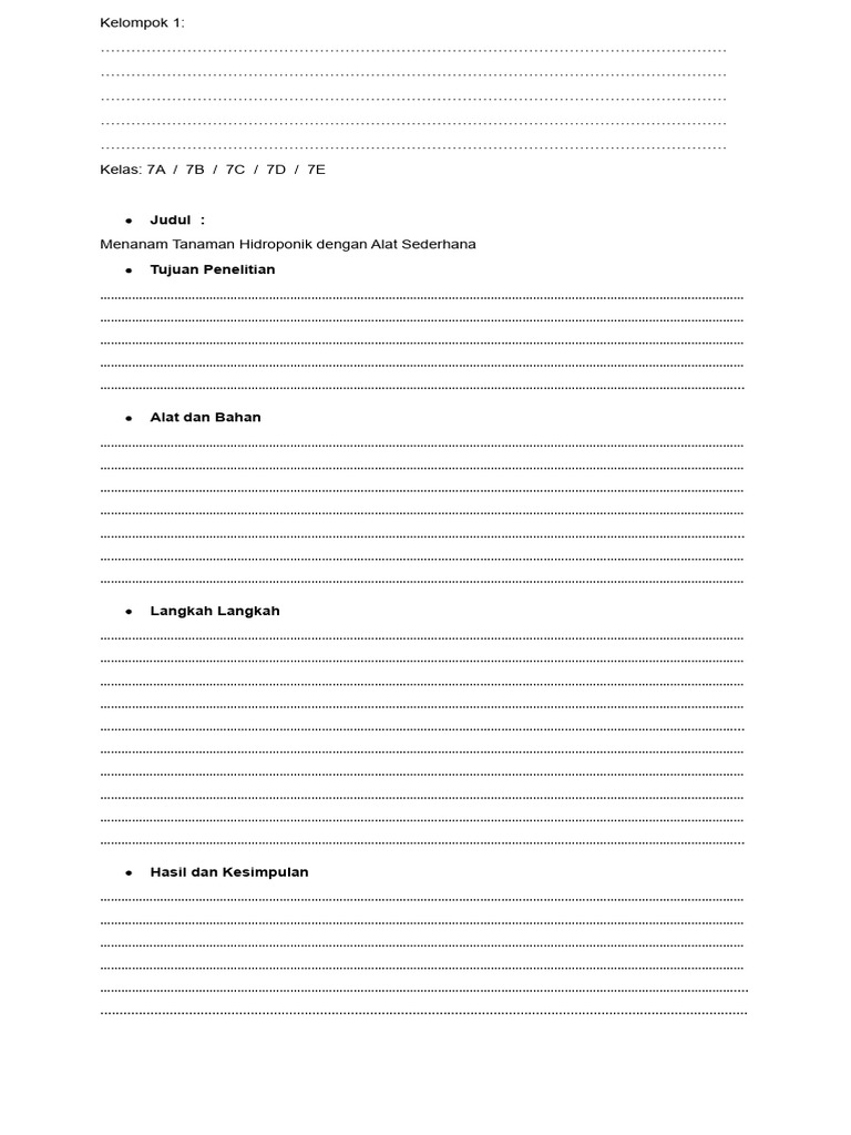 Tugas IPA Percobaan | PDF