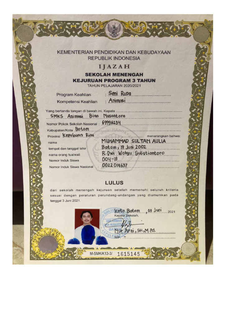 Ijazah 1 Saya | PDF