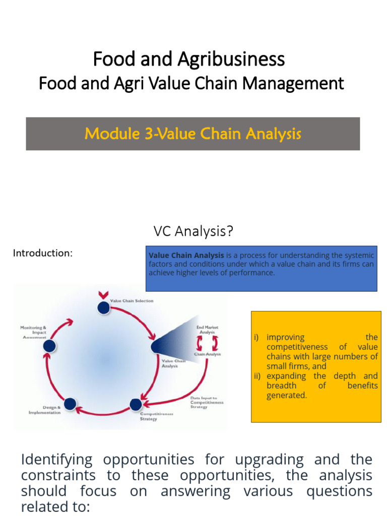 Module 3value Chain Analysis | PDF | Market (Economics) | Market ...