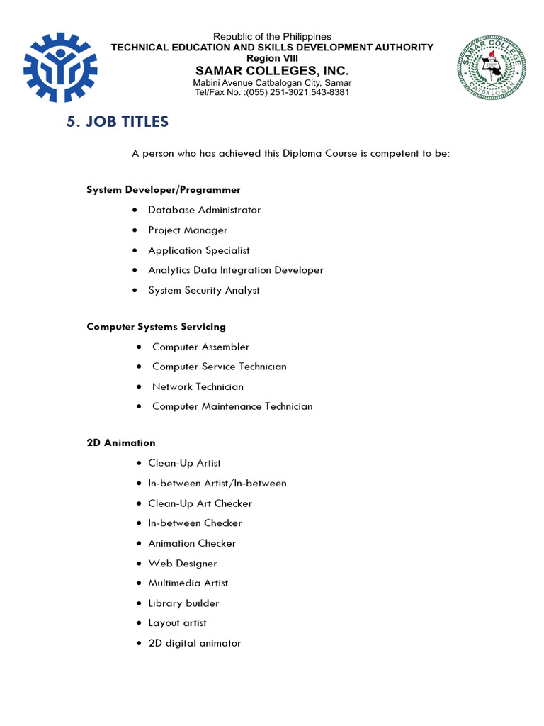 Job Titles | PDF