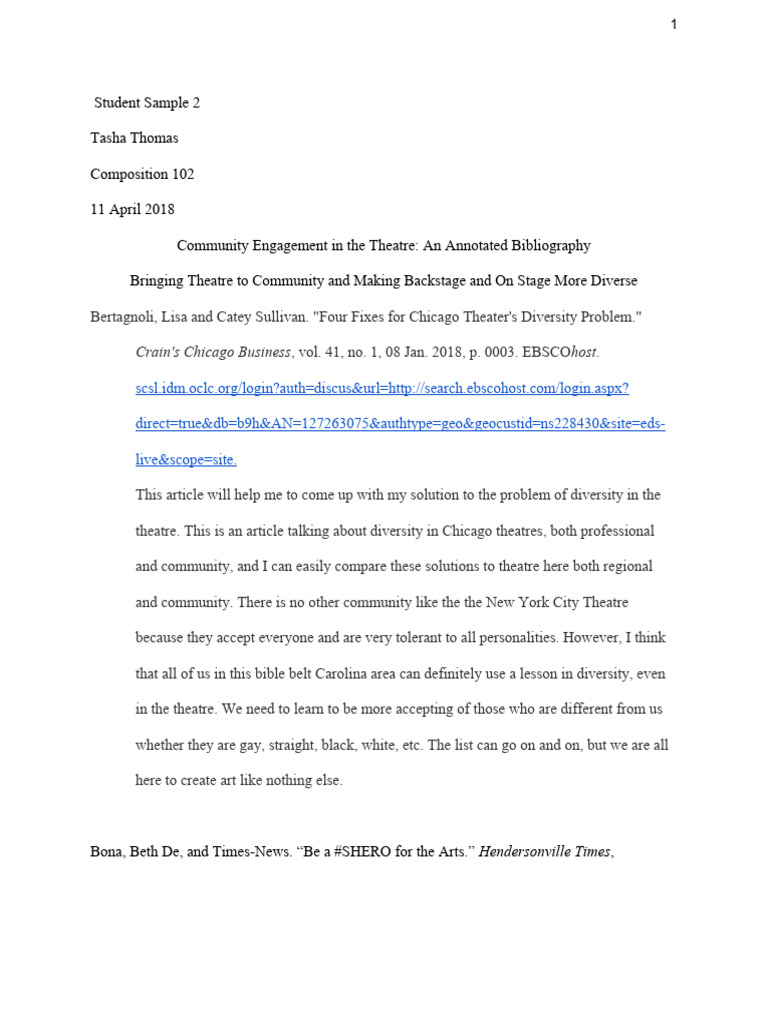 Annotated Bib Community Theater | PDF | Social Science