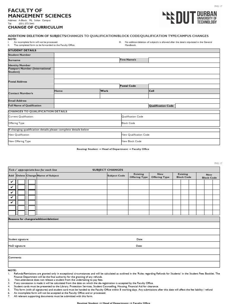 Change of Curriculum-Changes To Qualifications and Modules | PDF